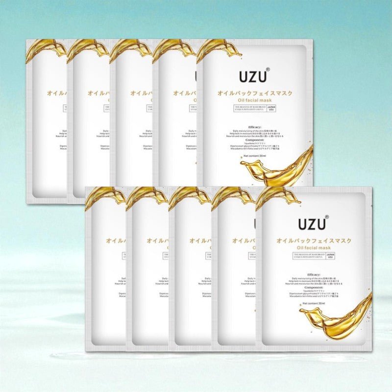 現貨日本UZU 水油雙效油敷水光面膜(10片)正品正貨商戶,開店10年有口碑信心保證! Beauty decoder 醫美護膚品專門店