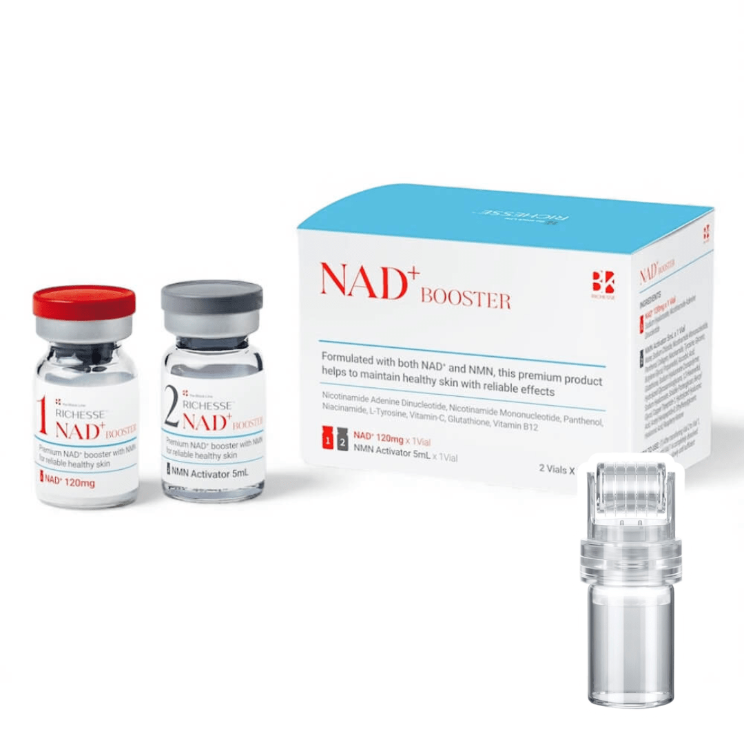 現貨韓國RICHESSE™ NAD+ Booster 充電精華(NAD+120mg+NMN 5ml) 送微針, 微針導入適用正品正貨 ...